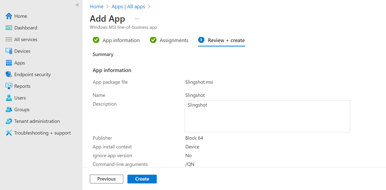 Deploying Block 64 Discovery Agent via InTune